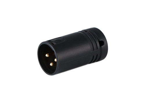 Low-Profile Right Angle XLR 3-pin Male, A-Shell | Cable Techniques