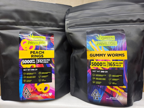 GREEN PRIVILEGE 5,000mg Gummy Packs | Rare Stone OC GREEN PRIVILEGE 5,000mg Gummy Packs | Rare Stone OC