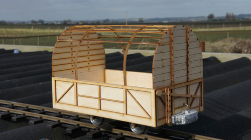 16mm Scale Darjeeling 4 Wheel Luggage Wagon Kit | IP Engineering