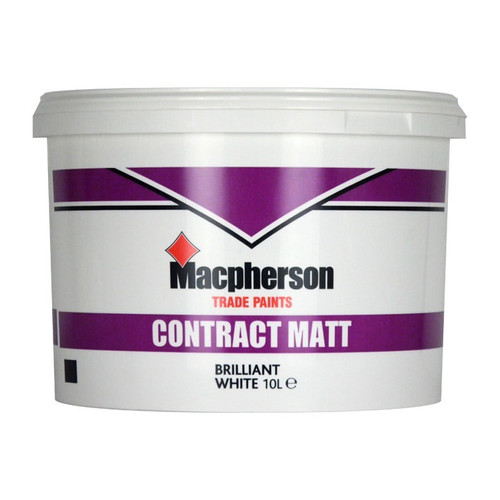 Macpherson Contract Matt Paint Magnolia 10L | Melbros