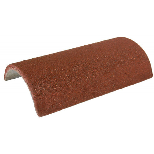 Redland Half Round Ridge Tile 450mm Antique Red | Melbros