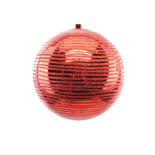 BALL 200MM SHINY RED WITH GLITTER | Craftex