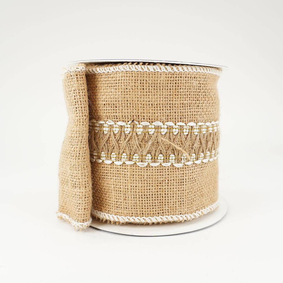 RIBBON NATURAL JUTE TRIM (2 SIZES) | Craftex