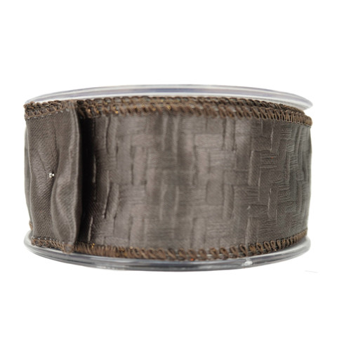 RIBBON HERRINGBONE 1.7X10YDS BROWN | Craftex