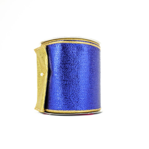 RIBBON METALLIC MESH ROYAL 4X10YDS ROYAL | Craftex
