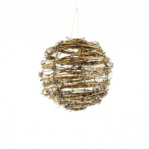 BALL RATTAN GLITTER NATURAL ( 2 SIZES ) | Craftex