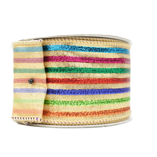 RIBBON CHRISTMAS CAROUSEL MULTICOLOR (2 SIZES) | Craftex