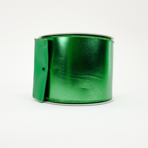 RIBBON METAL SHEEN EMERALD ( 2 SIZES ) | Craftex