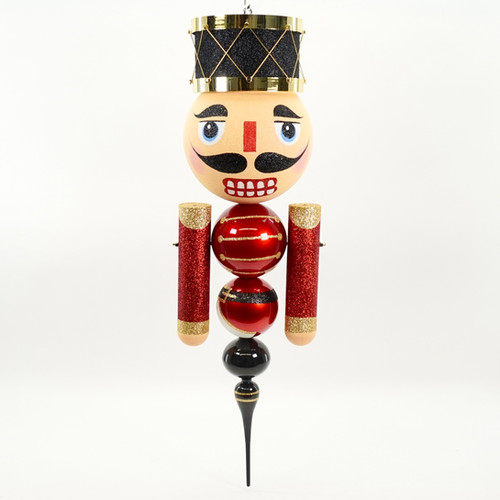 FINIAL 29" NUTCRACKER BLACK AND RED | Craftex
