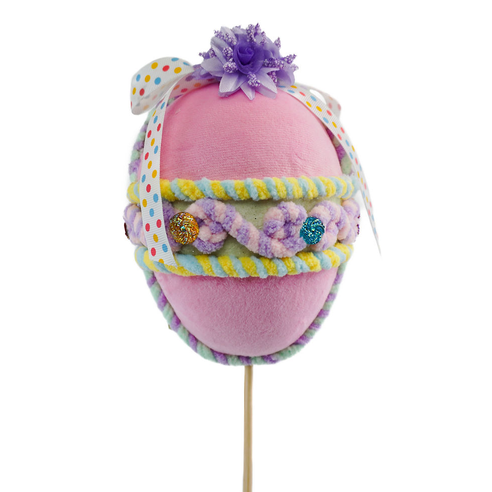 STYRO CONFECTION 6X15IN EGG PICK (3 COLORS) | Craftex