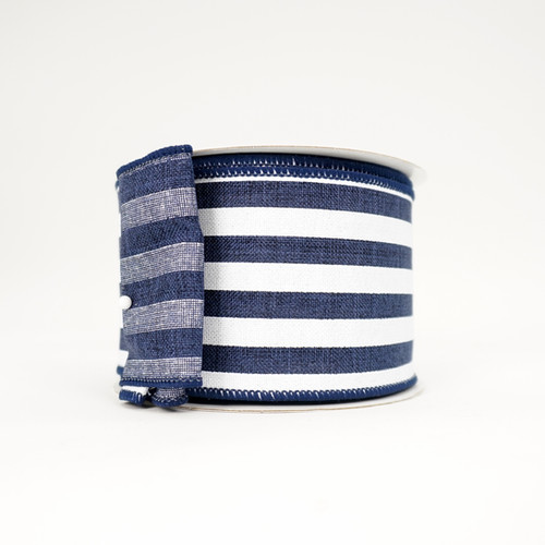 RIBBON 2.5X10YDS VERTICAL STRIPES (2 COLORS) | Craftex