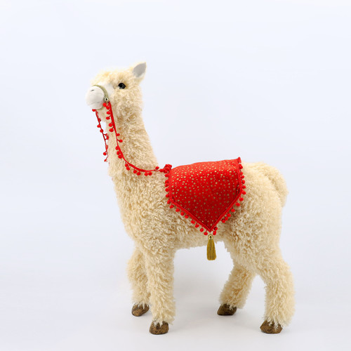 CIRCUS LLAMA 33IN WHITE AND RED | Craftex
