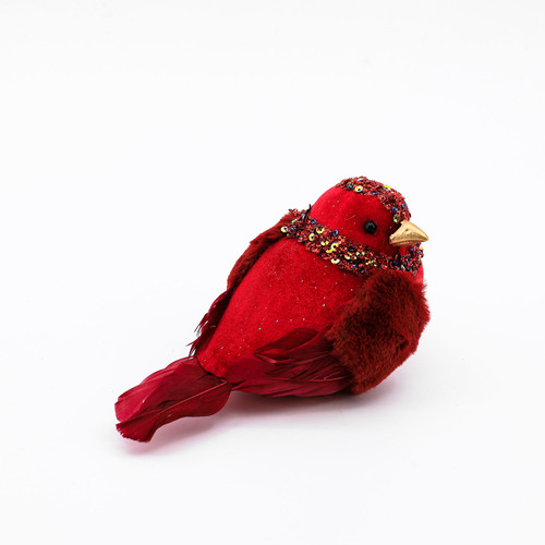 RED VELVET BIRD 8IN | Craftex