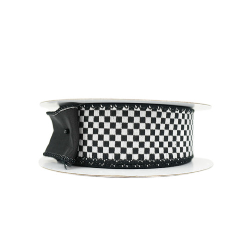 RIBBON MINI CHECKER WITH BLACK AND WHITE (2 SIZES) | Craftex