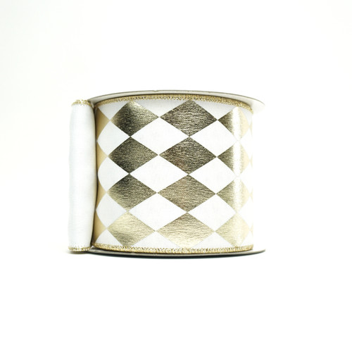 RIBBON FOIL JESTER DIAMONDS PLATINUM (2 SIZES) | Craftex