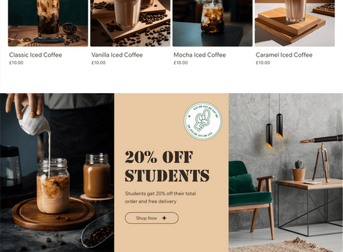 Artisan Coffee Shop - Wix Website Template | Emilia.Co