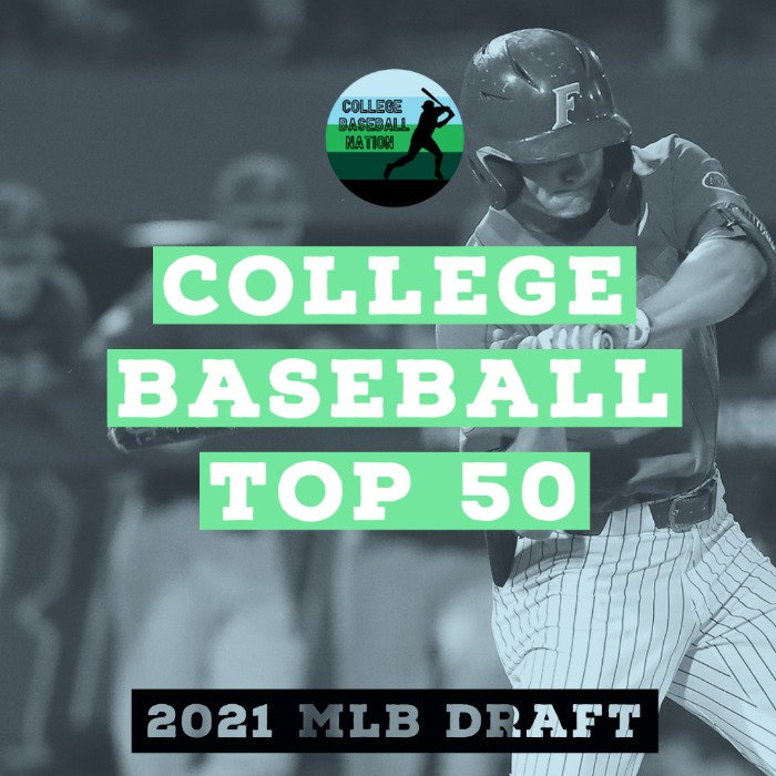 The 2021 MLB Draft: The Top 50 College Players