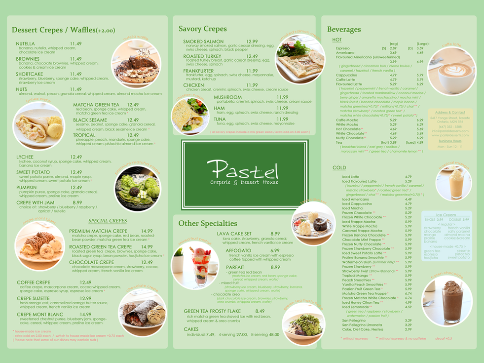 MENUS | pastel-creperie