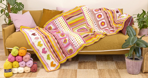 Sirdar Hearts and Flowers CAL Crochet Along - Double Knit pack Kit ...