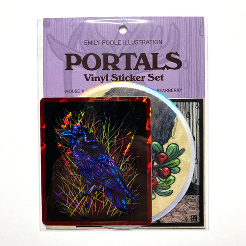Portals: Shiny Vinyl Sticker 3-Pack | Emily Poole Art