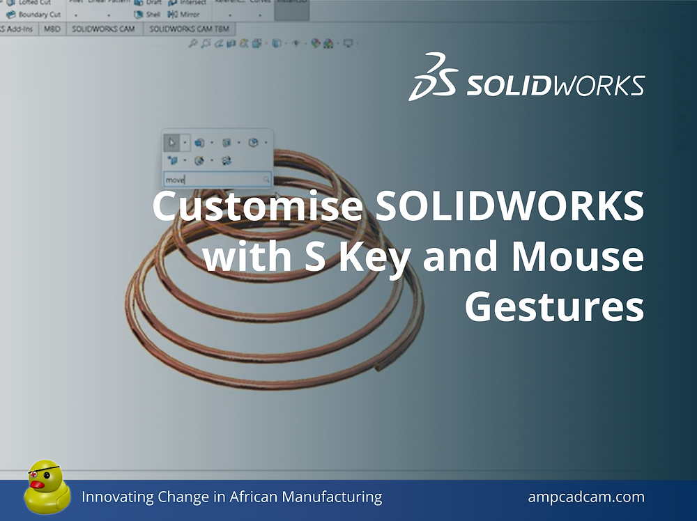 Customise SOLIDWORKS with S Key and Mouse Gestures