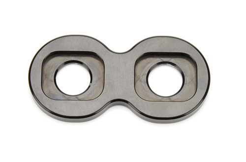 TI22 Bulkhead Plate, 2 Port, 6 AN Male O-Ring / 6 AN Male Black | GW Racing