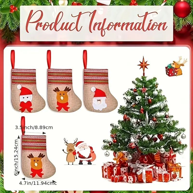 Burlap Christmas Stockings | TG Christmas