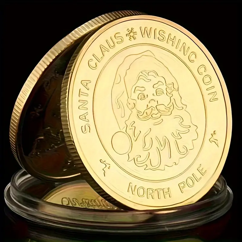 Santa Claus Gold Wishing Coin | TG Christmas