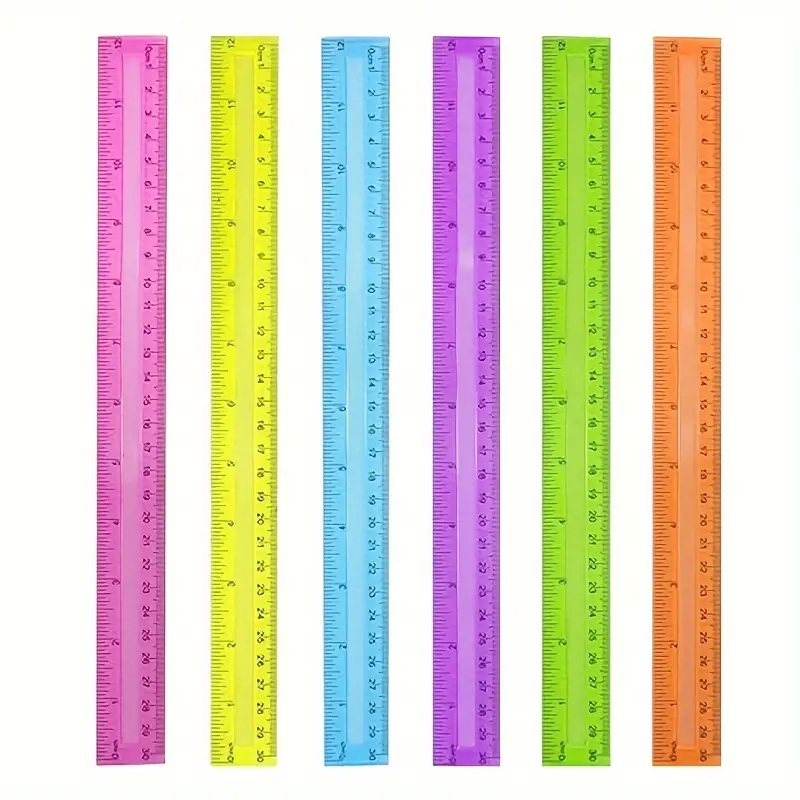 Colourful Plastic Rulers | TG Christmas