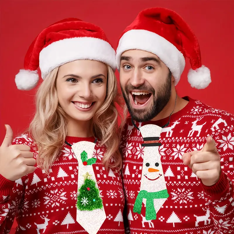 Christmas Felt Neck Ties | TG Christmas