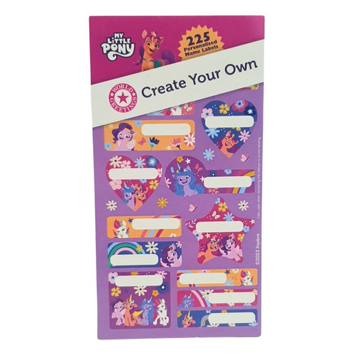 My Little Pony Personalised Name Labels | TG Christmas