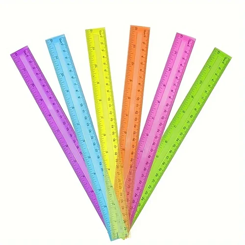 Colourful Plastic Rulers | TG Christmas