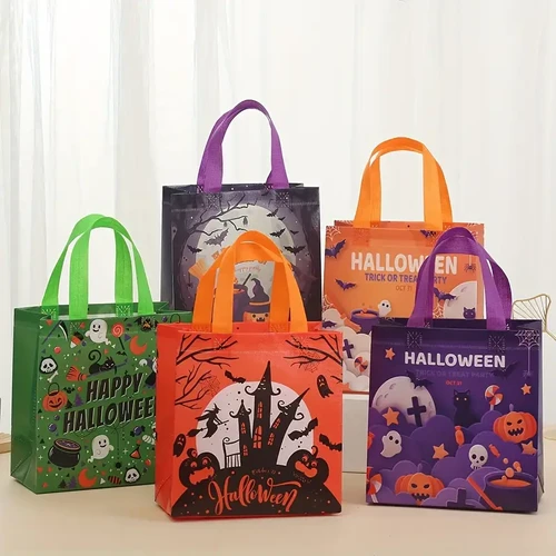 Halloween Party Tote Bags - Pack of 5 | TG Christmas