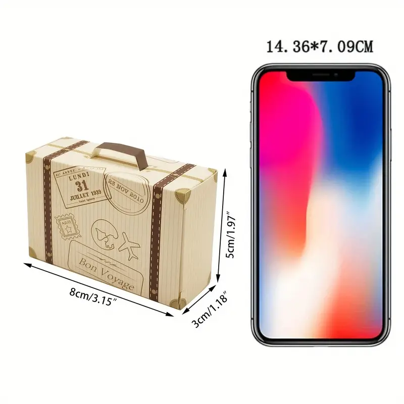 Mini Suitcase Gift Boxes - 50 pack | TG Christmas
