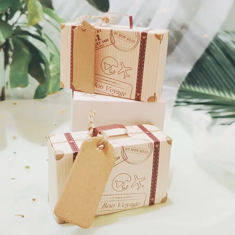 Mini Suitcase Gift Boxes - 50 pack | TG Christmas