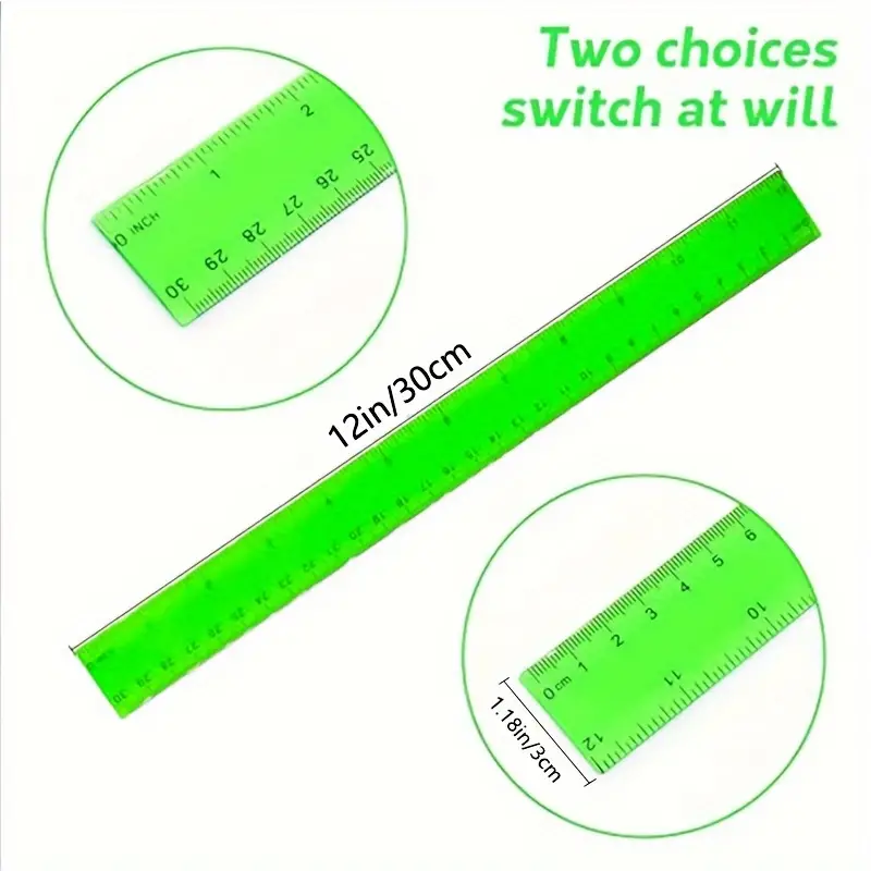 Colourful Plastic Rulers | TG Christmas