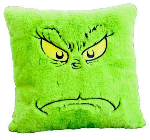 Dr. Seuss The Grinch Frown Cushion | TG Christmas