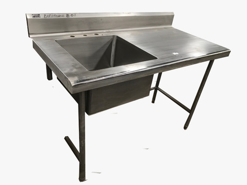 Mesa de trabajo con tarja izq. 1400 x 700 x 900 | Cocinas Outlet