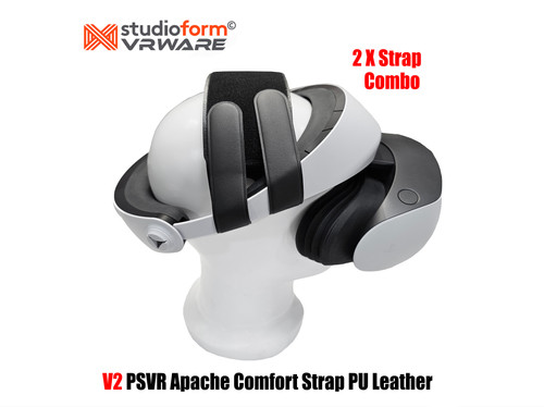 2 Pack Combo PSVR2 V2 Apache Comfort Strap PU Leather | Studioform Creative