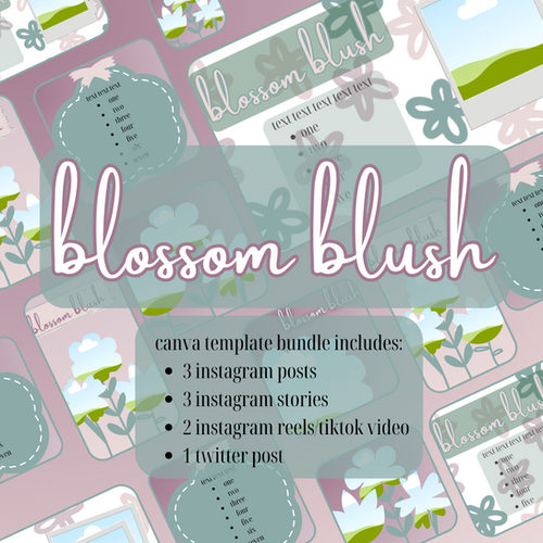 Blossom Blush Canva Template | Mediapetal