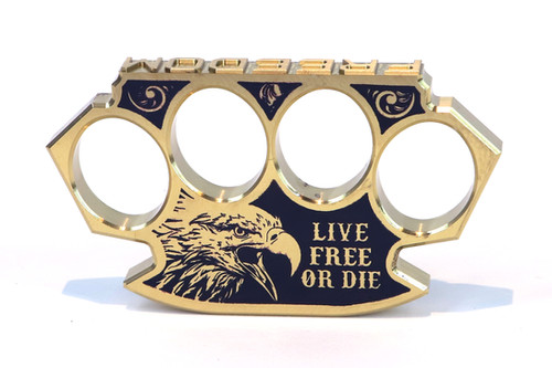 Gold "FREEDOM" Brass Knuckles | FireArmadillo