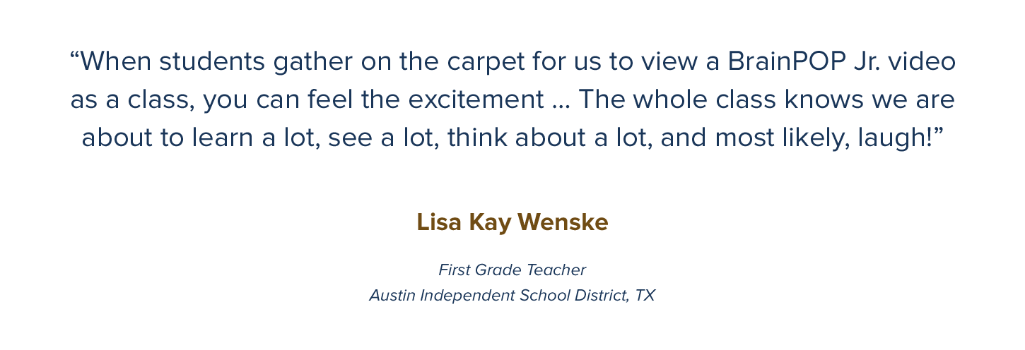 BrainPOP Jr. | Resources for K-3 Teachers