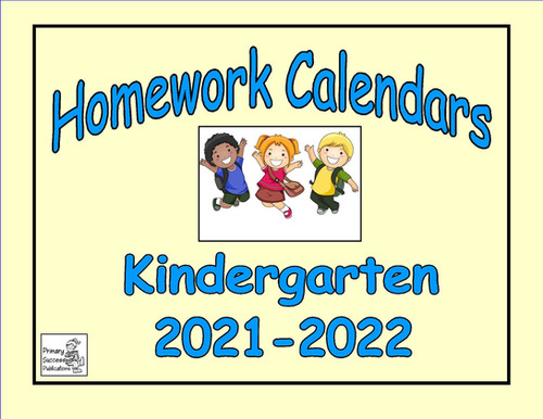 Kindergarten Homework Calendars 2021-2022 | Primary Success