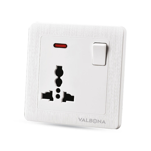 Valbona Single Multi-Socket With Indicator | Thatday Electricals