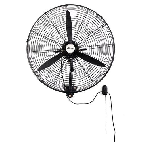 Delron 26" Wall Mount Industrial Fan With Regulator - Black | Thatday ...