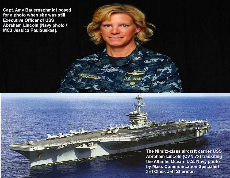 First Female Commander Of US Aircraft Carrier Tapped For Promotion To ...