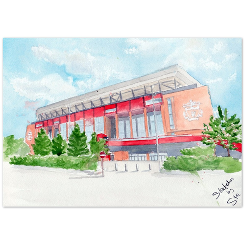 Anfield watercolor art prints | Sketches by Ste