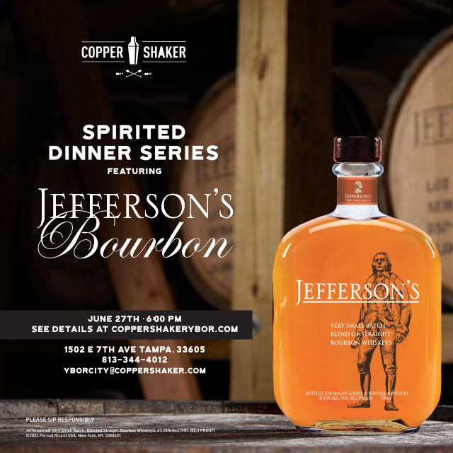 Spirited Dinner Series: Jefferson’s Bourbon | Copper Ybor City