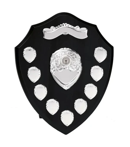 Triumph Black/Silver Record Shield | Hemel Trophies & Jewellers