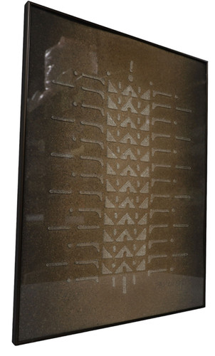 Paul Maxwell Abstract Cast Paper Print, signed and numbered 9/75, circa ...